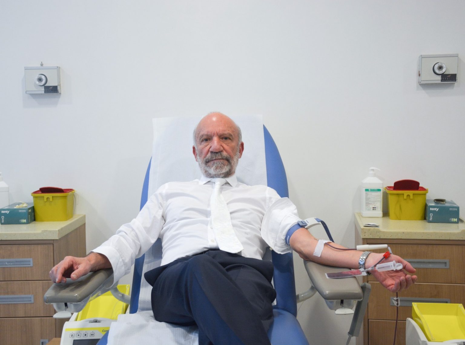 Near East University launched a blood donation and winter clothing aid ...